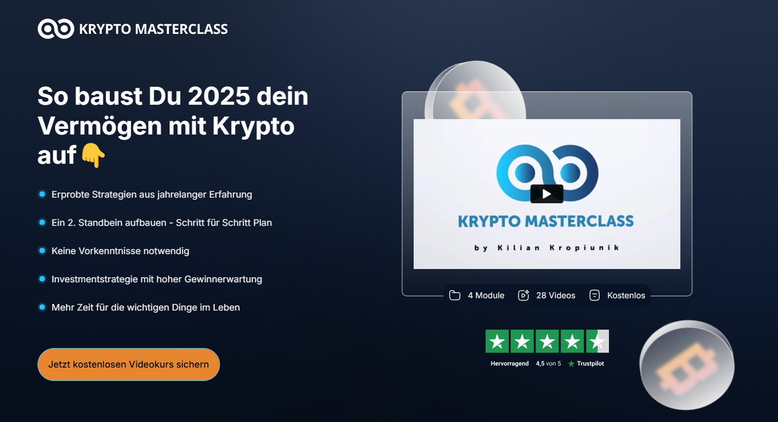 Erfahrungen mit Krypto Masterclass by Killian Kropiunik
